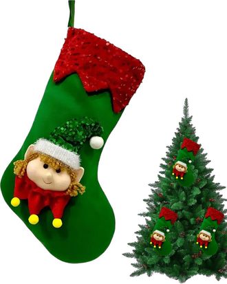 Generic Weihnachtsstrumpf | S&uuml;&szlig;igkeitenbeutel f&uuml;r Weihnachtsfeiern - f&uuml;r den Weihnachtsbaum - f&uuml;r den, das, die Party, den Kamin, die Party, die S&uuml;&szlig;igkeiten, 