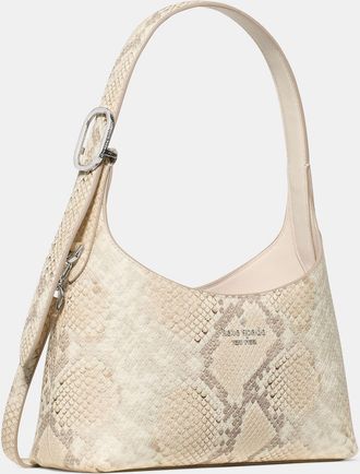 Kate Spade New York Kate Spade 454 Umh&auml;ngetasche Mit Schlangenlederpr&auml;gung, Extraklein f&uuml;r Frauen in Naturfarben Mehrfarbig | Leder