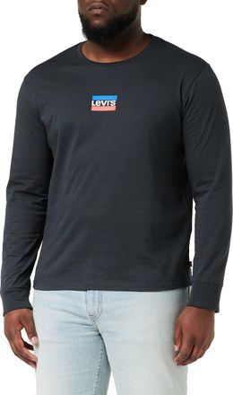 Levi's Herren Long-Sleeve Standard Graphic Tee T-Shirt, Mini Sportswear Pirate Black, XL