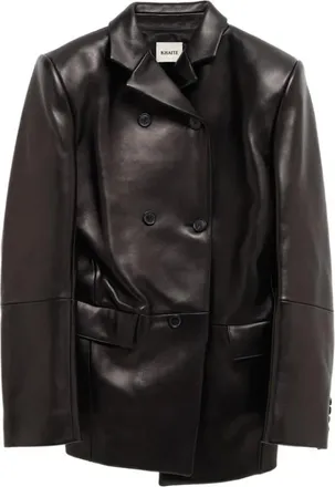 Khaite Femme, Vestes, Noir, Taille: 36 FR Veste en cuir