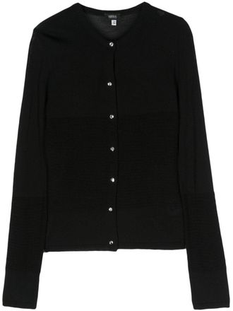 Versace cardigan en laine (années 2000) - Noir