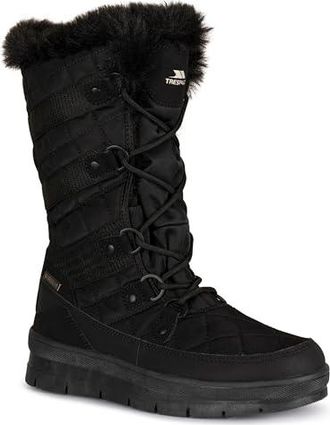 Trespass Evelyn Bottes de neige imperm&eacute;ables avec doublure en polaire pour femme, Noir, 40 EU