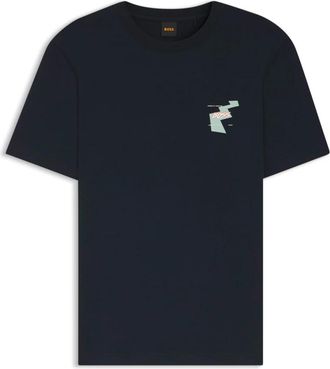 HUGO BOSS Orange T-shirt - - Tops - Herren - Blau - L