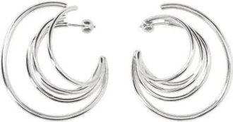 Panconesi Ohrringe - Triptych Earrings In Silver-Plated Brass, Circul - Gr. unisize - in Mehrfarbig - f&uuml;r Damen