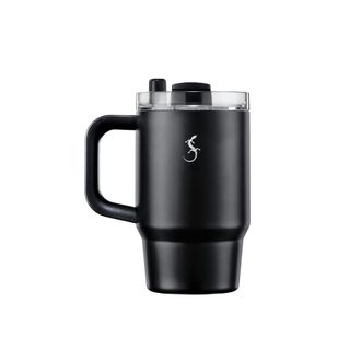 Lurch Isolierbecher Big Cup Mini mit ausfahrbarem Trinkhalm 0,8l Schwarz