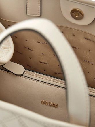 Guess Womens Shopper Bag Bone Polyurethane - Tote-Bags