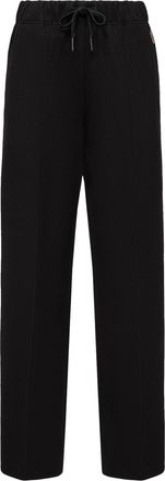 Moncler Moncler Logo Track Pants, Women, Black, Size: L