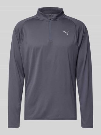 Puma Langarmshirt mit Stehkragen und Rei&szlig;verschluss