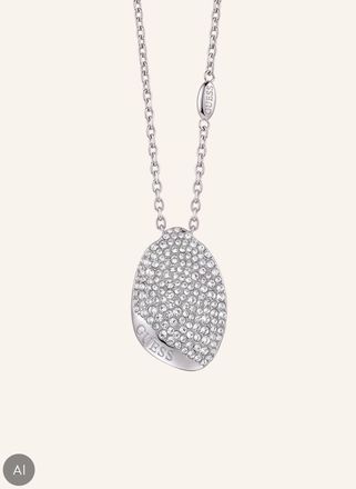 Guess Halskette Moon Drops silber