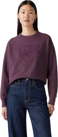 Levi's Sweatshirt f&uuml;r Damen, Rundhalsausschnitt (Pflaumenfarben Perfekt)