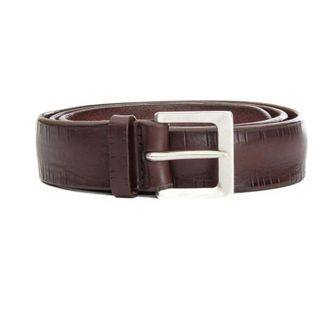 Orciani Brauner Lederg&uuml;rtel mit Laserschnitt - - Accessories - Damen - Braun - 105 CM