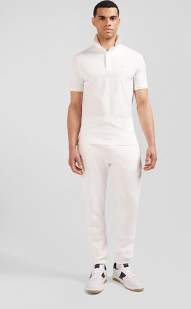 Eden Park Polo Manches Courtes En Coton Stretch &Eacute;cru Coupe Slim