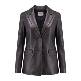 Arma Sema Einreiher-Lederblazer - - Jackets - Damen - Schwarzk - XS