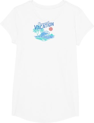 Trendy Apparel Trendy Permanent Vacation Palms & Island Sunny Scene T-Shirt