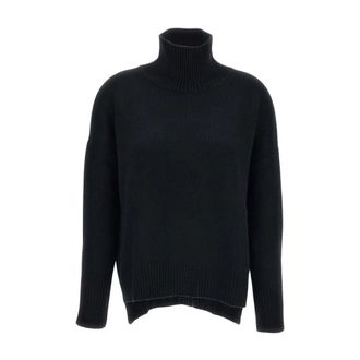 Lisa Yang Femme, Pulls, Noir, Taille: 38 FR Heidi Col roul