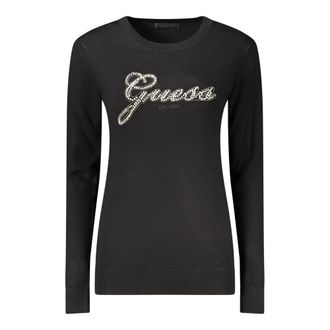 Guess Georgia Logo Pullover - - Knitwear - Damen - Schwarzk - S