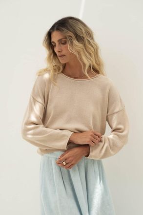 N&auml;z Damen vegan Pullover Sofie Beige