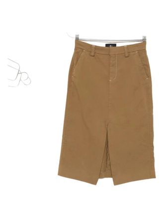 7 For All Mankind jupe mi-longue à coutures contrastantes - Tons neutres