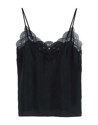 Karl Lagerfeld FAN LACE SILK CAMISOLE