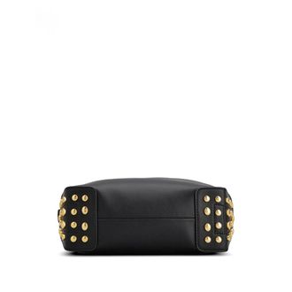 Tod's Stud-Embellished Calf Leather Tote Bag - Black
