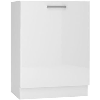 PEGANE Meuble bas de cuisine coloris blanc avec 1 porte - longueur 60 x profondeur 44,60 x hauteur 82 cm