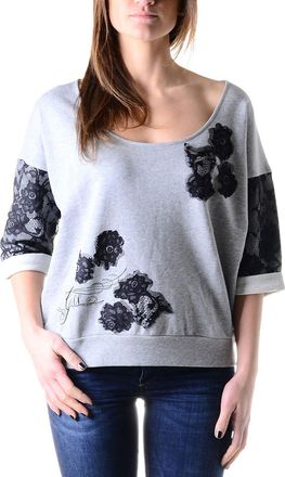 Guess Damen Cinka Fleece Sweatshirt, grau (Grey Melange), XS