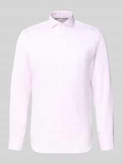 Jake*s Slim Fit Businesshemd aus reiner Baumwolle