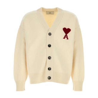 Ami Adc-Ukc367 Filzoptik - - Knitwear - Herren - Wei&szlig; - L