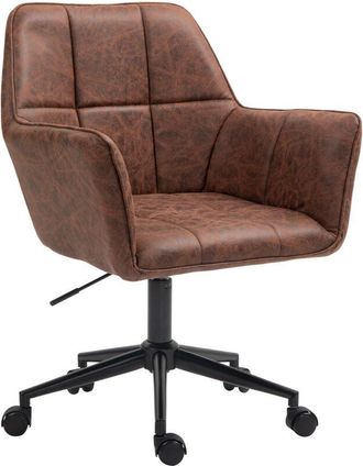 SVITA Svita - greg chaise de bureau réglable en hauteur en similicuir marron