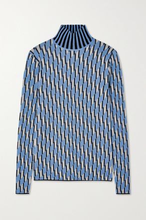 Zankov Raven Stehkragenpullover Aus Einer Merinowolle Mit Jacquard-muster - Mehrfarbig