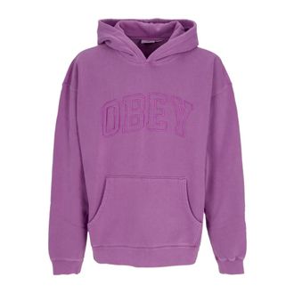 Obey Schwerer Hoodie mit K&auml;ngurutasche - - Sweatshirts & Hoodies - Herren - Lila - L