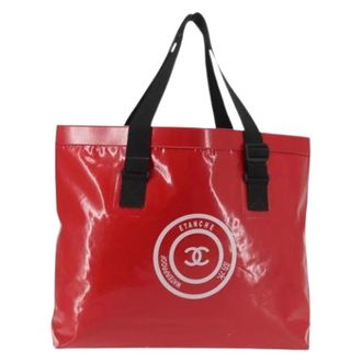 Chanel Pre-owned Vinyl Tote Bag - - Pre-owned - Damen - Rot - ONE SIZE