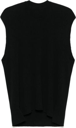 Issey Miyake Homme, Tops, Noir, Taille: ONE Size Hauts Sans Manches