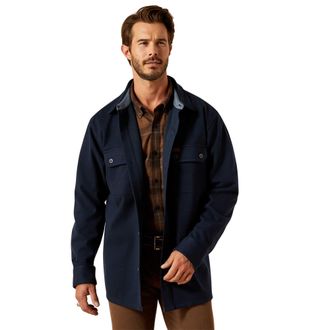 Ariat Mens Branford Shirt Long Sleeve in Navy, Size 2X-Large, by Ariat