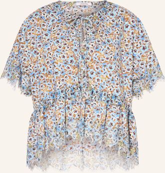 Dorothee Schumacher Dorothee Schumacher Blusenshirt Floral Volumes Mit Spitze blau