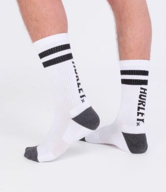 Hurley Herren 1pk Mens Extended Terry Crew 1 St&uuml;ck, verl&auml;ngerte Frottee, wei&szlig;, 44