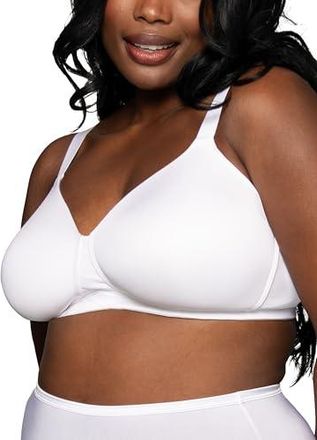 Vanity Fair Beauty Full Figure Wirefree Extended Side and Back Smoother Bra 71267 Soutien-Gorge, Opaque, Star White, 115D Femme