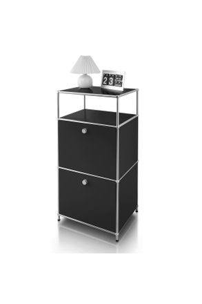 Floordirekt Standregal Concept Epure Mk-120, Schwarz, Metall, 50x100x40 cm, stehend, Wohnzimmer, Regale, B&uuml;cherregale