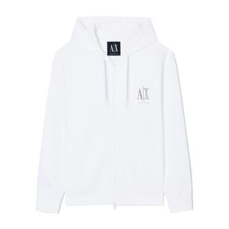 A|X Armani Exchange Sweatshirt mit Rei&szlig;verschluss - - Sweatshirts & Hoodies - Herren - Wei&szlig; - M