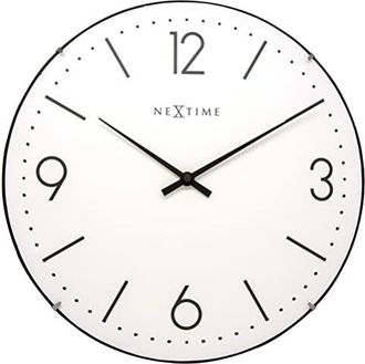 NeXtime gro&szlig;e Wanduhr BASIC DOME, lautlos, rund, &oslash; 35,6 cm