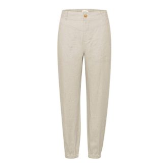 Part Two Franz&ouml;sische Eiche Leinenhose - - Trousers - Damen - Beige - L