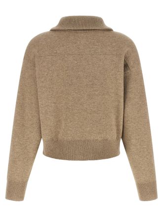 Brunello Cucinelli Wool Crop Cardigan - Beige