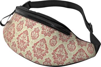 Generic Stylisch Lauftasche Blumenmuster Waist Fanny Pack Lauftasche G&uuml;rteltasche F&uuml;r Running Wandern Radfahren 14X35Cm