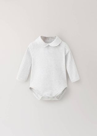 Mango Combi-pyjama pour enfant en coton &agrave; rayures gris moyen - Home - 12-18 mois - MANGO HOME