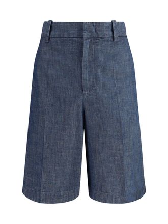 Jil Sander Mens Bermuda Shorts Indigo Cotton