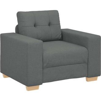 vidaXL Fauteuil Gris fonc&eacute; 60 cm Tissu Vidaxl