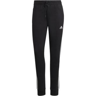 adidas Damen Hose Essentials 3-Streifen French Terry Cuffed