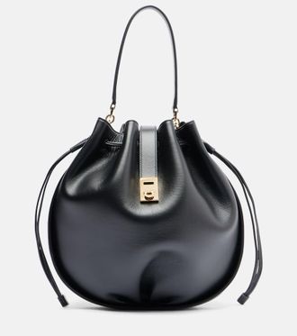 Ferragamo Bucket Bag Hug aus Leder