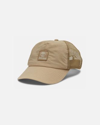 Timberland Weich strukturierte Trucker-Cap in Beige, Beige