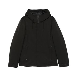 Woolrich Kapuzenjacke mit Rei&szlig;verschluss - - Jackets - Herren - Schwarzk - L
